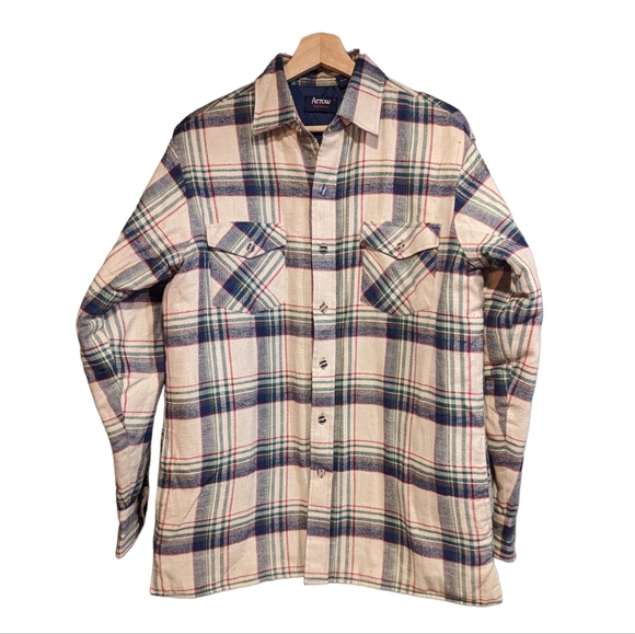 Arrow | Jackets & Coats | Arrow Sportswear Plaid Flannel Lined Shirt ...